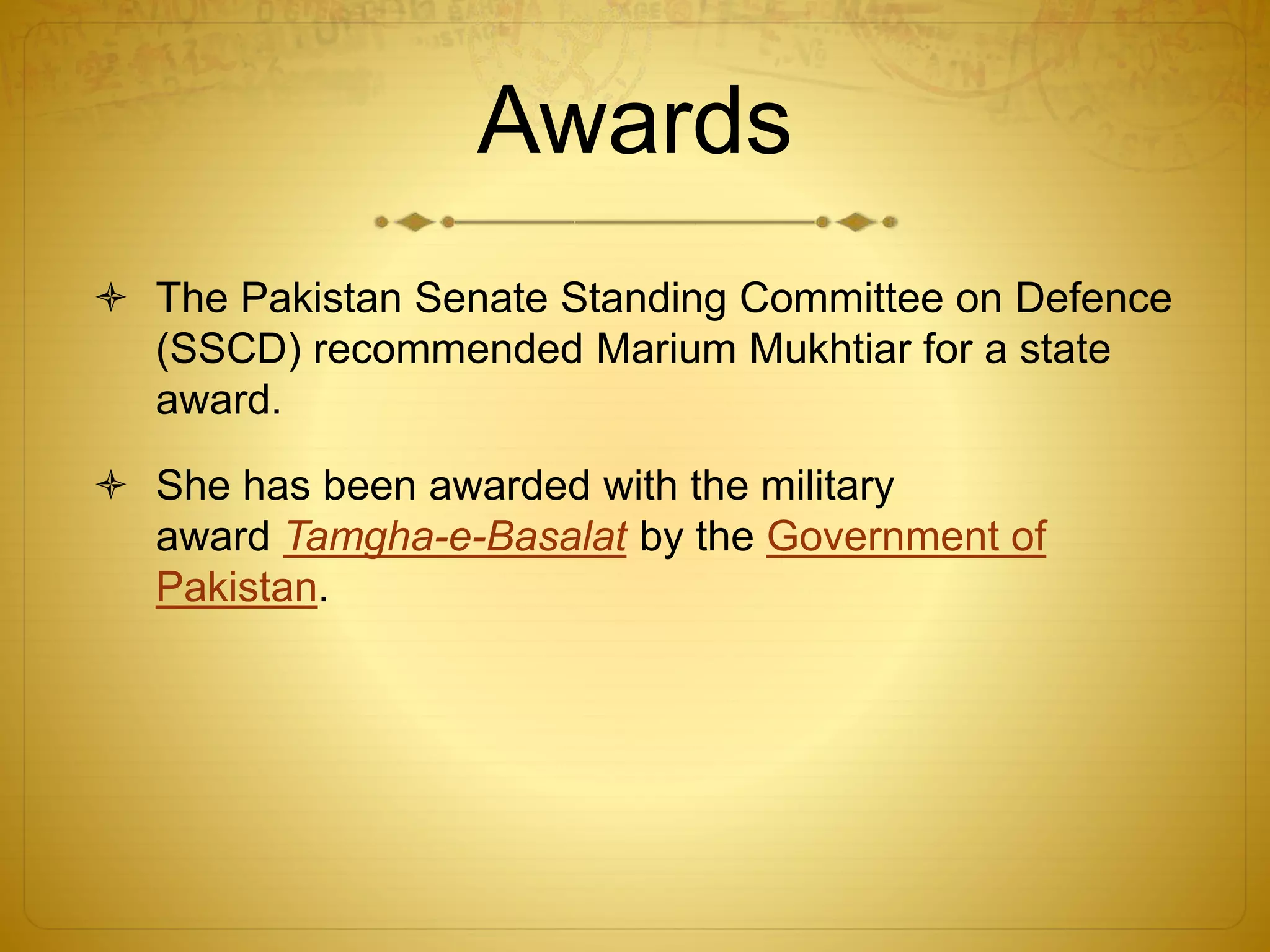 Mariam Mukhtiar Shaheed | PPTX