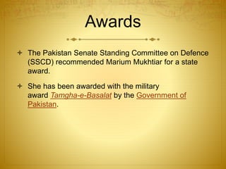 Mariam Mukhtiar Shaheed | PPTX