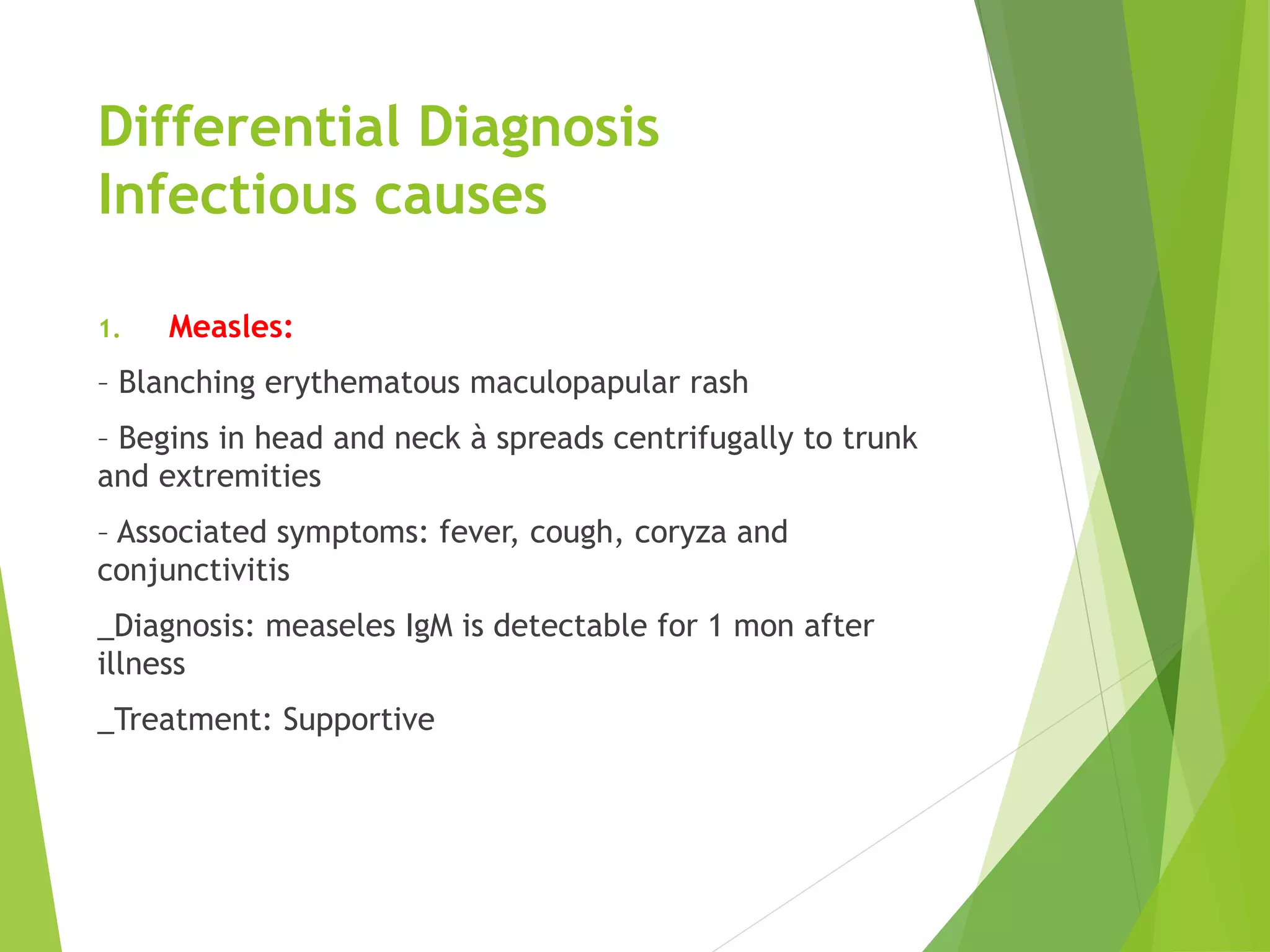 approach to child with fever and Rash | PPTX