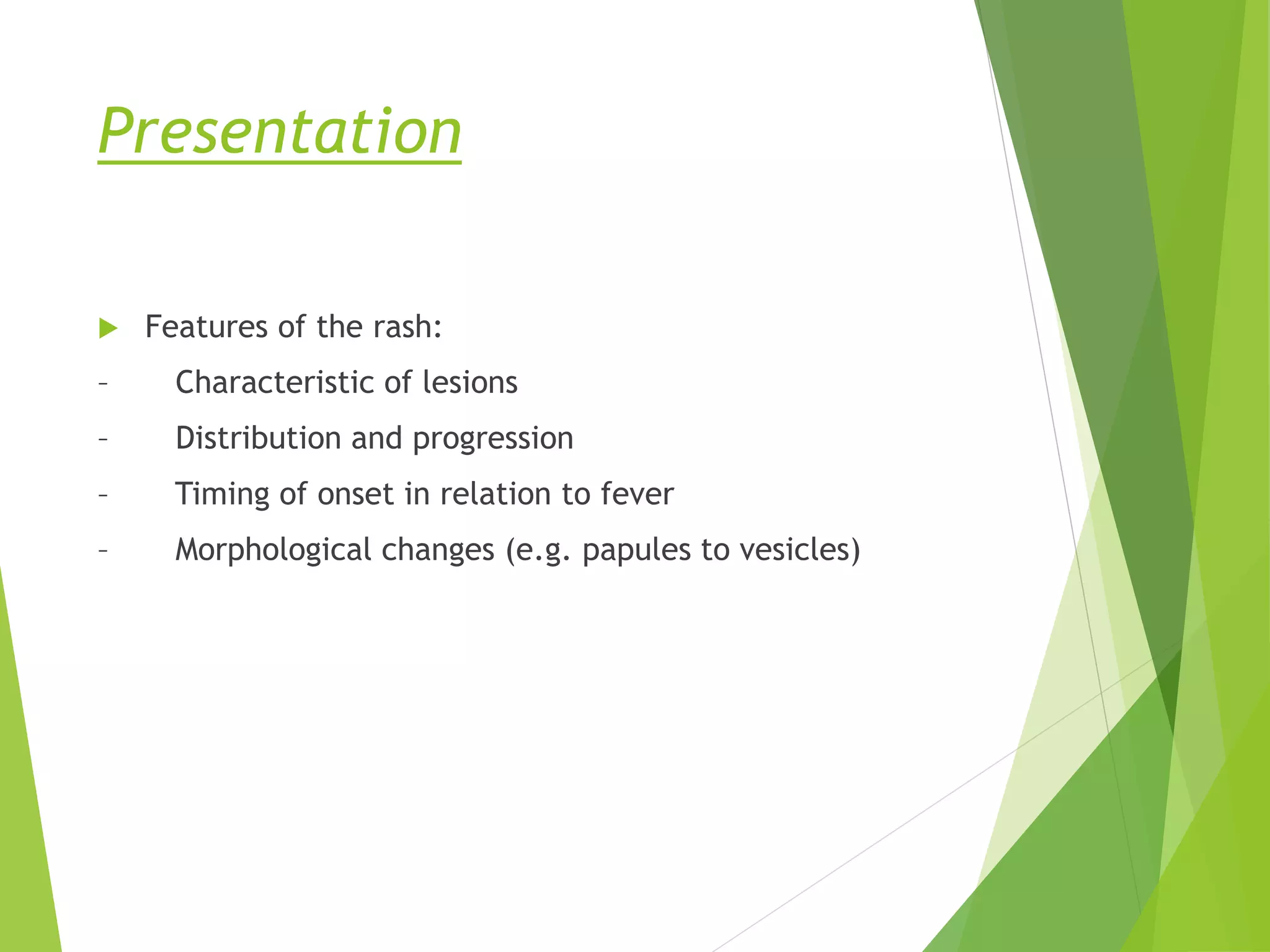 approach to child with fever and Rash | PPTX