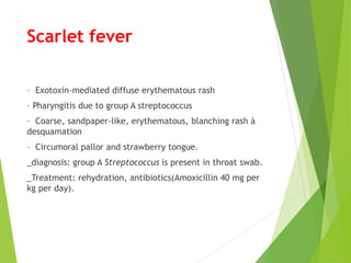 approach to child with fever and Rash | PPTX
