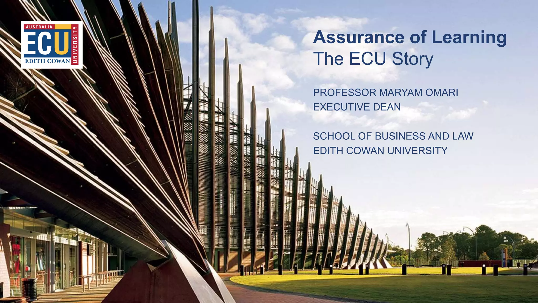 Assurance of Learning - The ECU Story | PPT