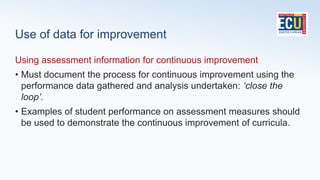 Assurance of Learning - The ECU Story | PPTX