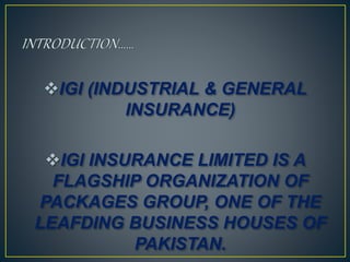 IGI insurance Pakistan | PPTX