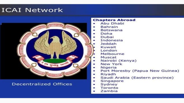 INSTITUTE OF CHARTERED ACCOUNTANTS OF INDIA (ICAI) | PPTX