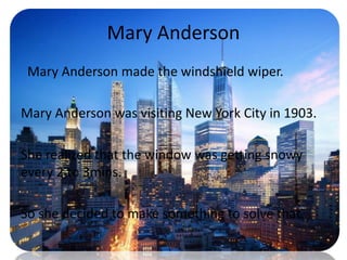 Mary anderson | PPTX