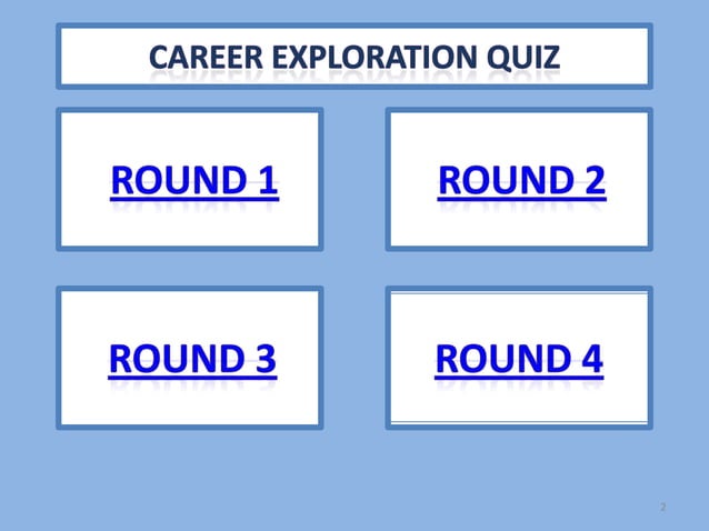 Career Exploration Quiz | PPT