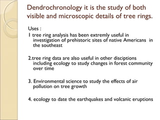 tree ring analysis | PPT