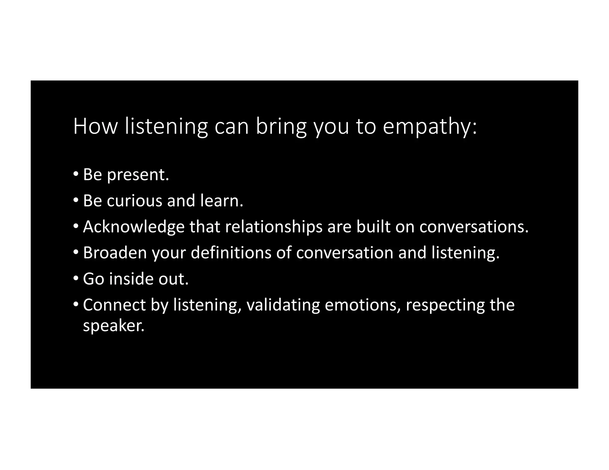 CX Talks: Listening with Empathy to Connect with Customers | PPT