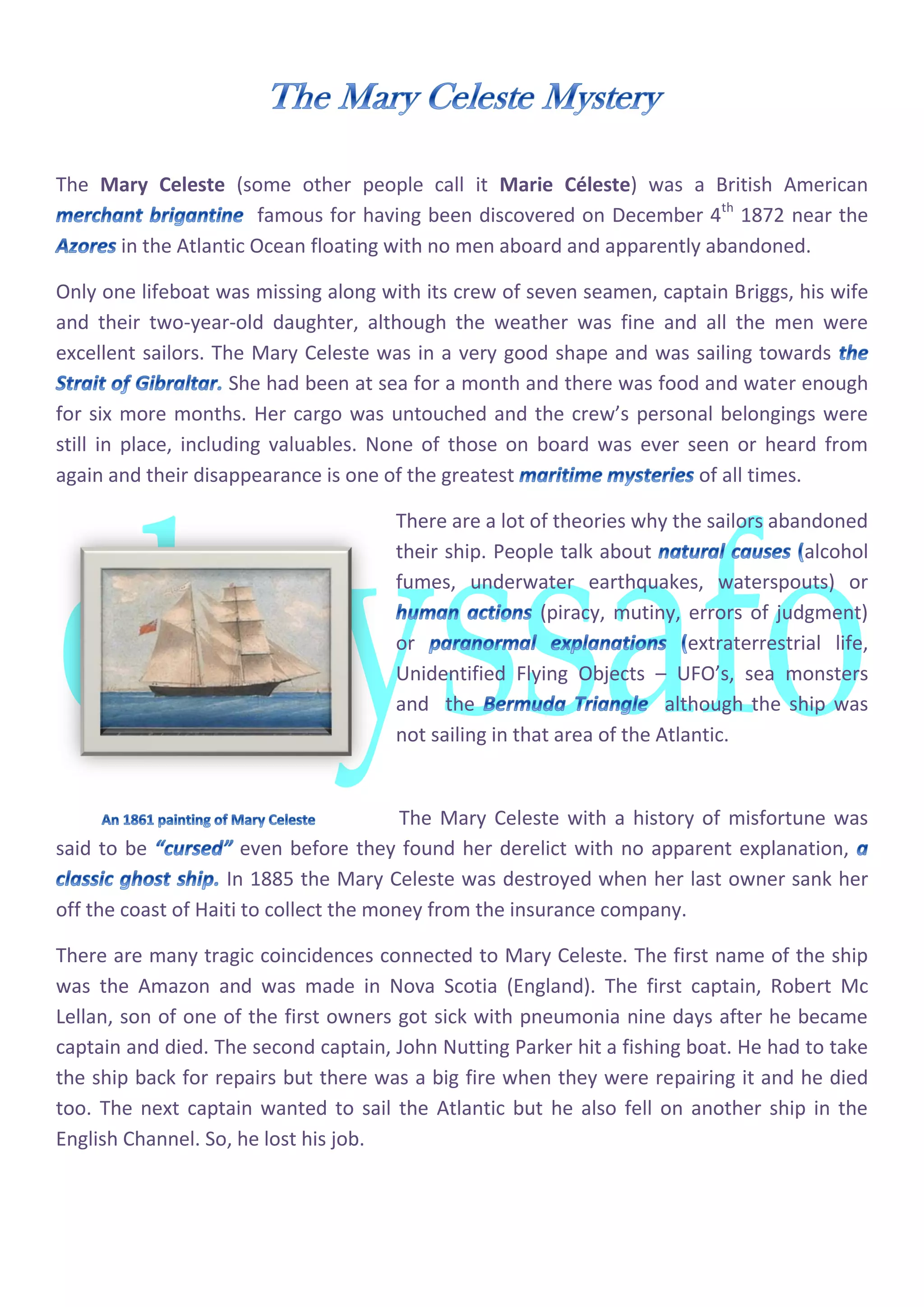 Mary Celeste Chryssafo | PDF