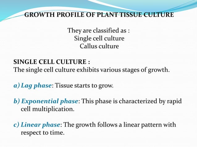 growth and maintenence of plant tissue culture | PPTX | Gardening ...