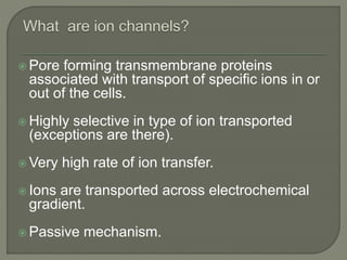 Ion channel RECEPTOR | PPTX