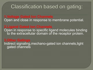 Ion channel RECEPTOR | PPTX