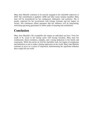 Mary Joan Martelly Life, Age, Height, Family, Status, Bio 2024 | PDF