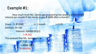 Simple Discount (Principal and Discount) | PPTX