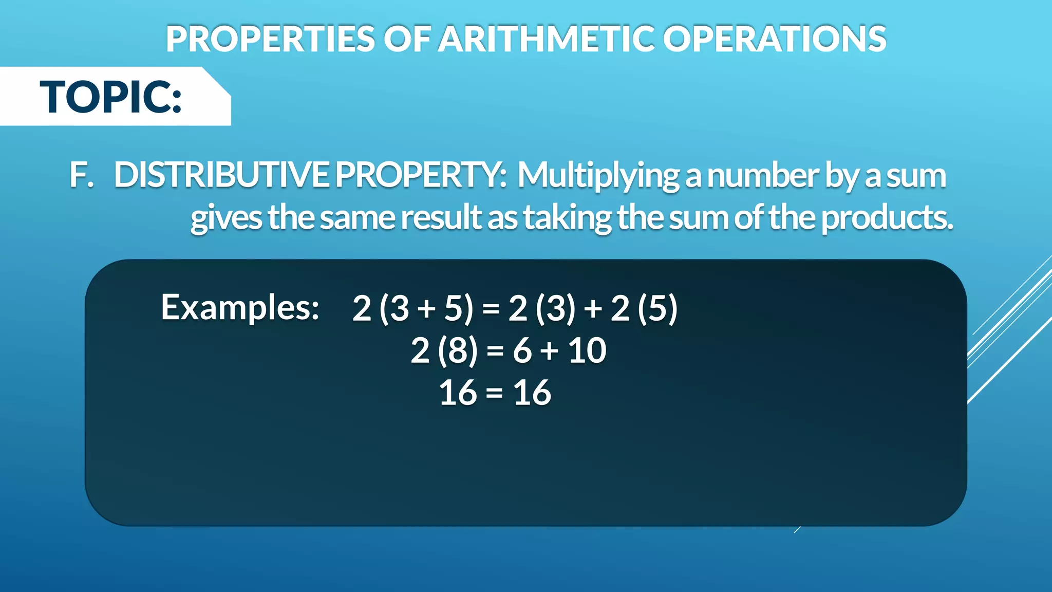 PROPERTIES OF ARITHMETIC OPERATIONS | PDF