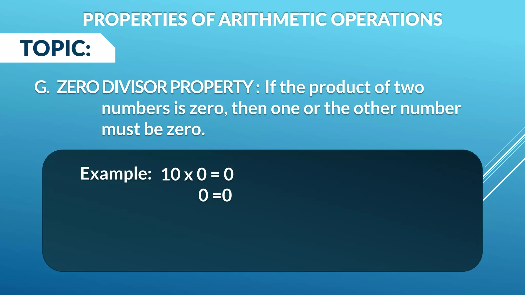 PROPERTIES OF ARITHMETIC OPERATIONS | PPT PROPERTIES OF ARITHMETIC OPERATIONS | PPT