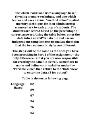 Maryland psyc 355 week 2 spss homework 2 new | DOC