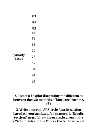 Maryland psyc 355 week 2 spss homework 2 new | DOC
