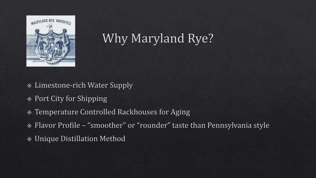 Maryland Rye: It's History and Future | PPT