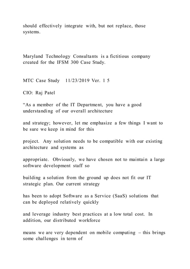 Maryland technology consultants case study.pdf maryland tec | DOCX | IT ...