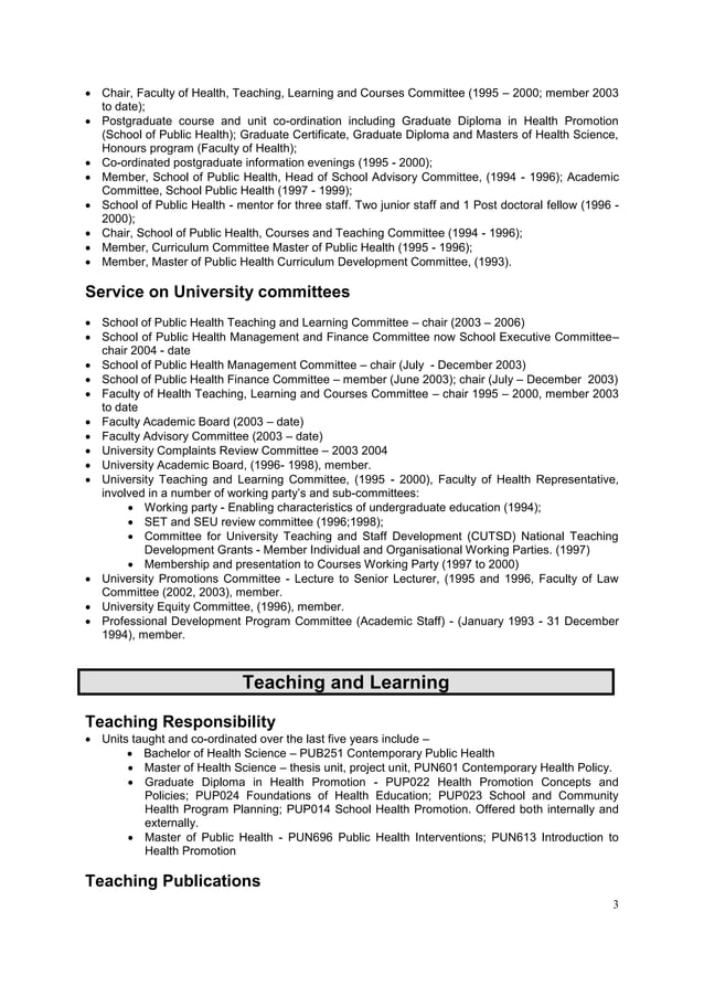 Mary-Louise Fleming, Ph.D. CV | PDF