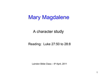 Mary Magdalene | PPT