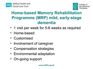 The Home-Based Memory Rehabilitation Programme | PPT