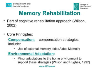 The Home-Based Memory Rehabilitation Programme | PPT