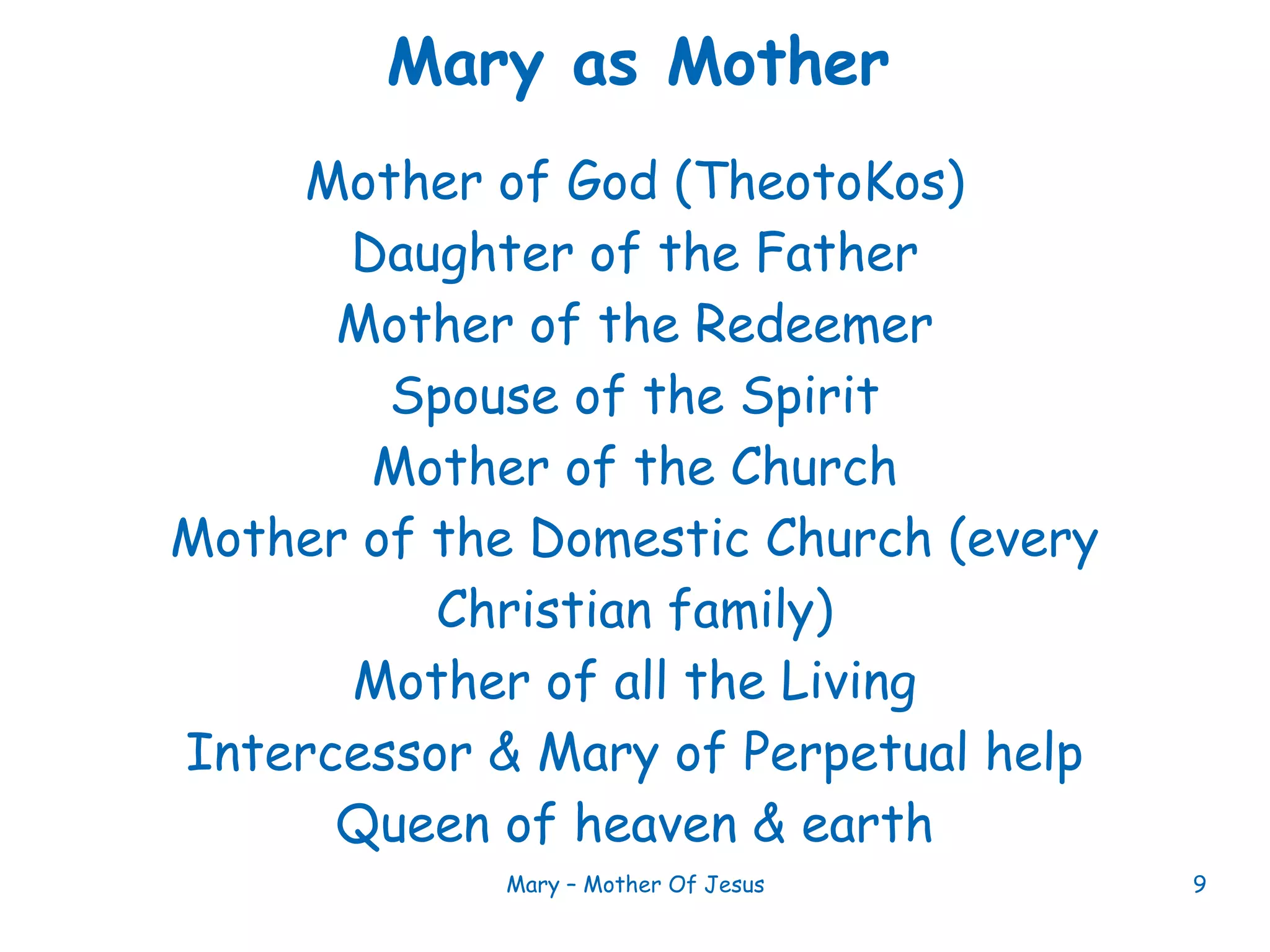 Mary mother ofjesus-catholicainformatio | PDF