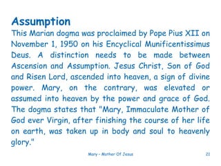 Mary mother ofjesus-catholicainformatio | PDF