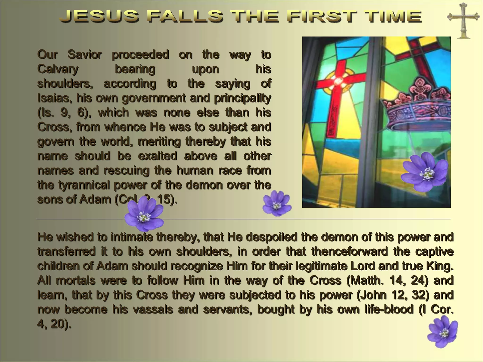The Way Of The Cross - Mary of Agreda | PPS