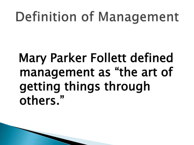 Mary parker follett | PPTX | Business | Business and Finance