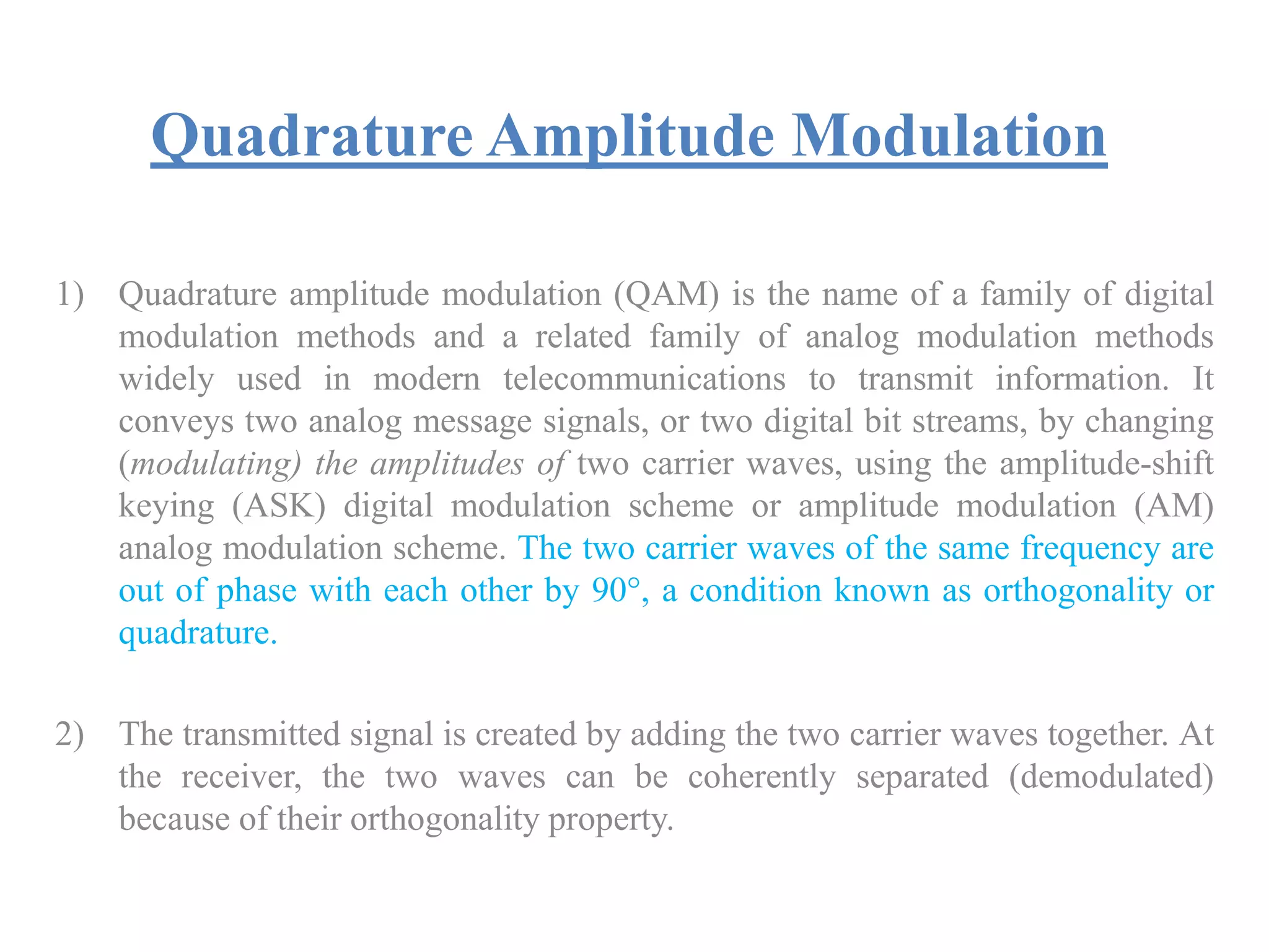 M ary psk and m ary qam ppt | PPTX
