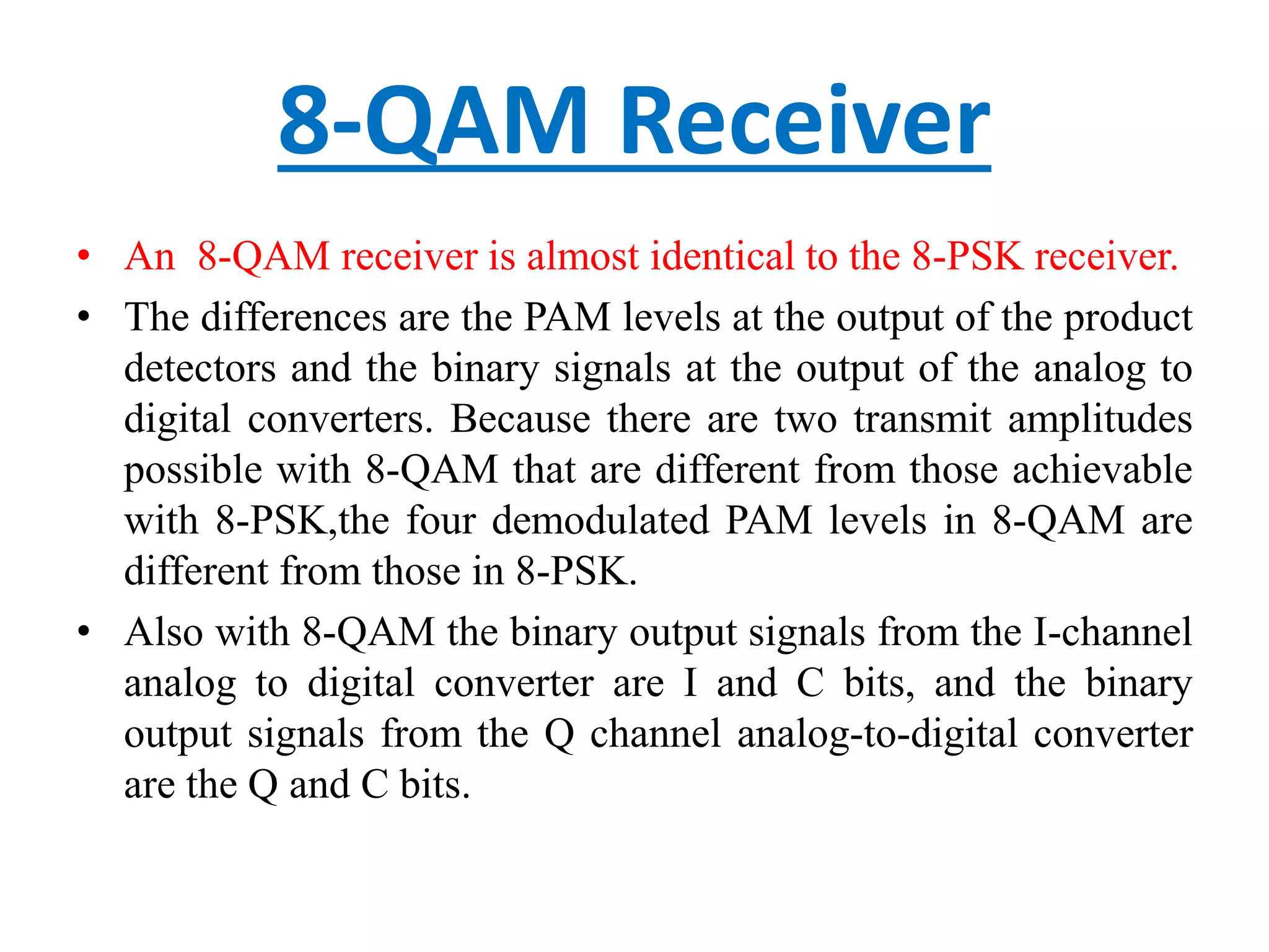 M ary psk and m ary qam ppt | PPTX