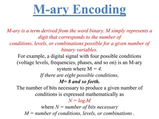 M ary psk and m ary qam ppt | PPTX