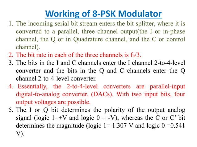 M ary psk and m ary qam ppt | PPTX