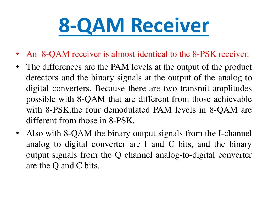 M Ary Psk And M Ary Qam Ppt 