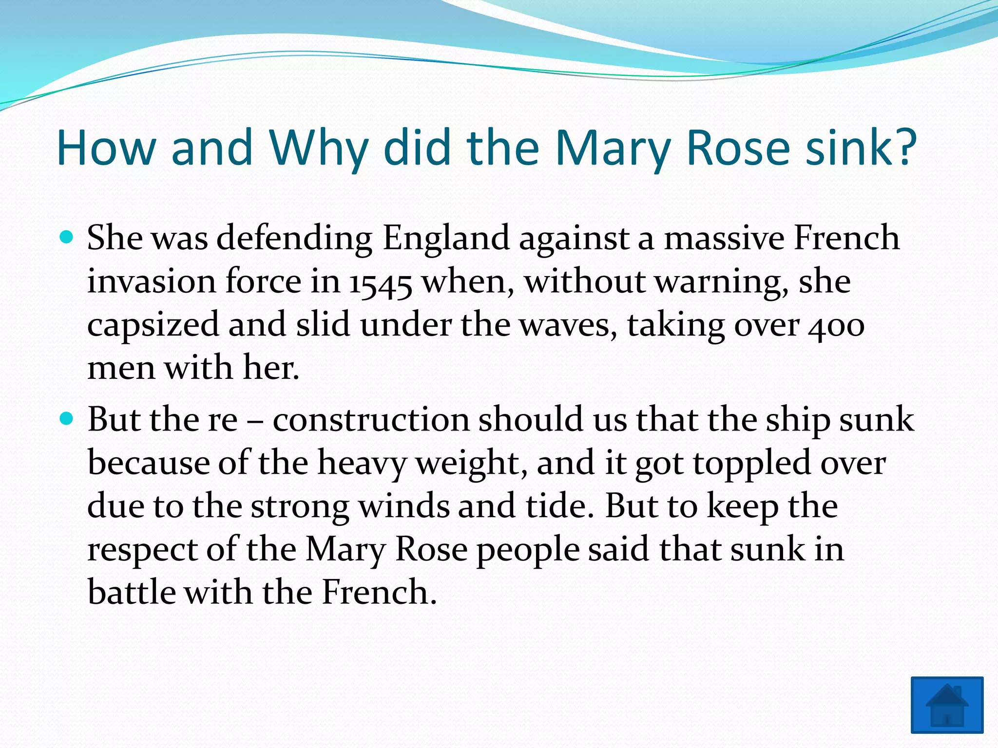 Mary Rose Ship | PPTX