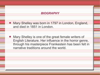 Mary Shelley | PPT