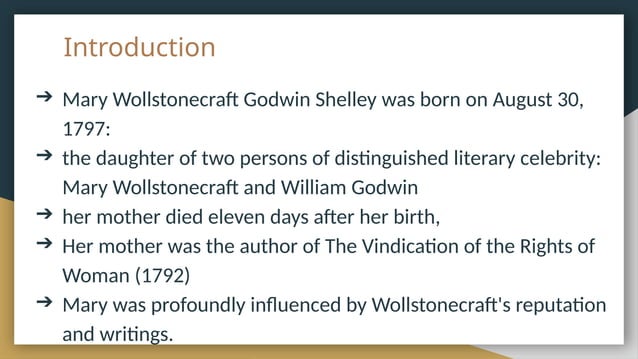 Mary Shelley powerpoint presentation.... | PPTX | Celebrity Families ...