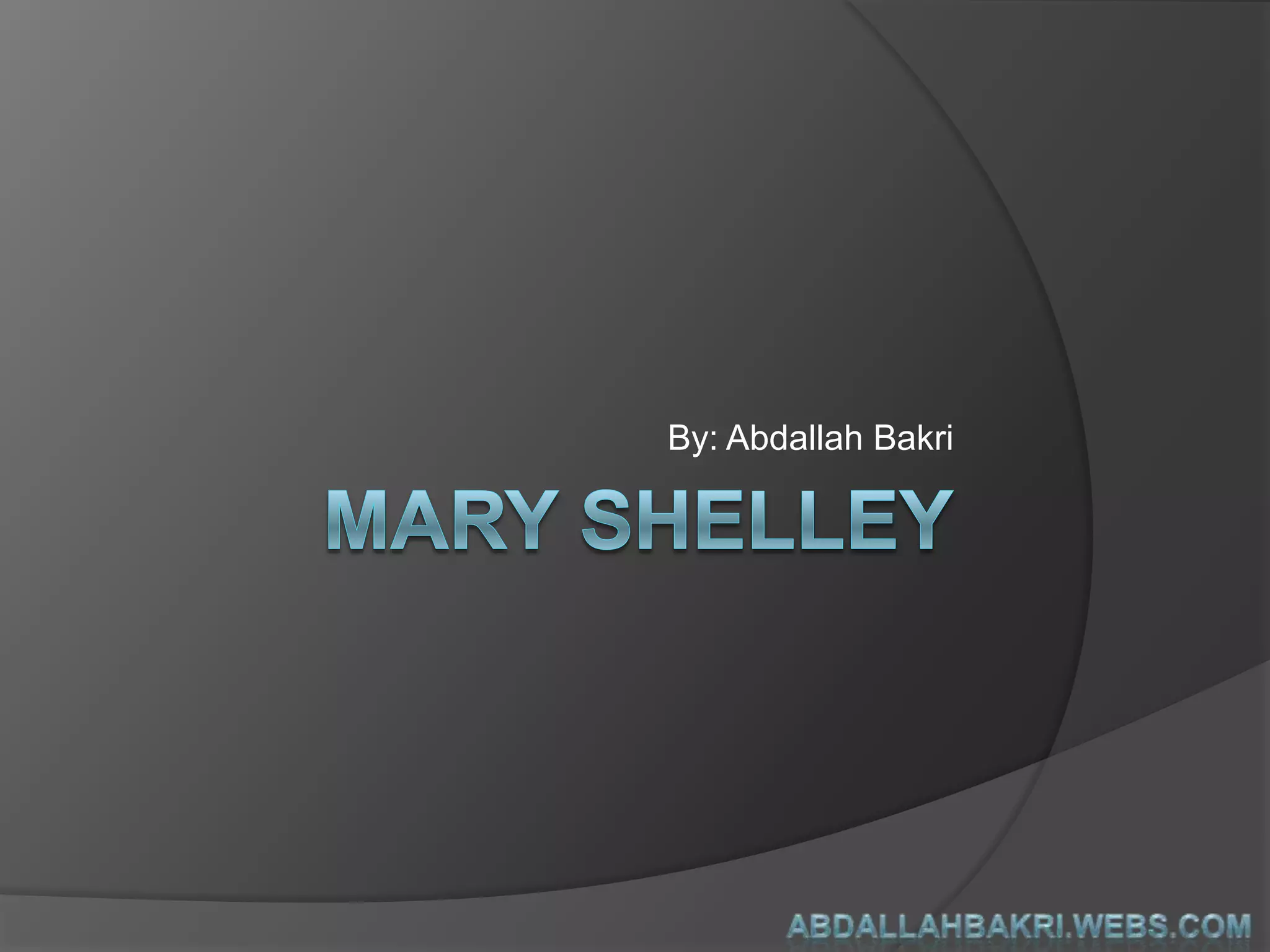 Mary shelley | PPTX