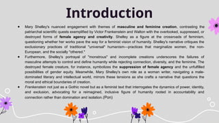 Mary Shelley’s 'Frankenstein' as a Feminist study | PPTX