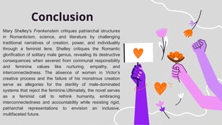 Mary Shelley’s 'Frankenstein' as a Feminist study | PPTX