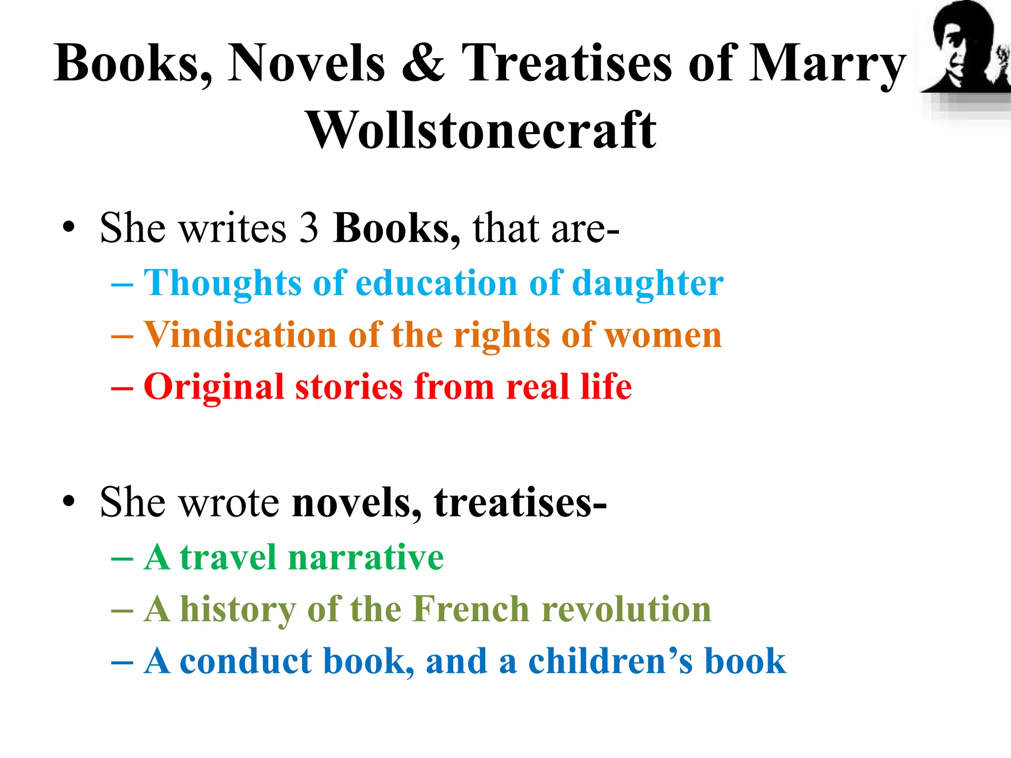 Contribution of Marry Wollstonecraft In Education | PPTX