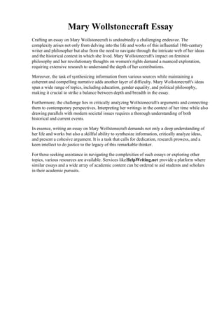Mary Wollstonecraft Essay.pdf