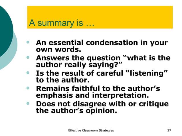 Marzano Summarizing and Note Taking | PPT | Chemistry | Science