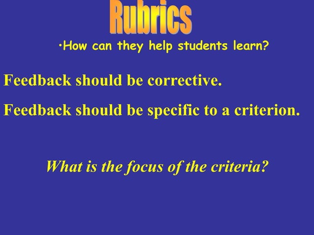Marzano rubric presentation | PPT