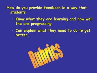 Marzano rubric presentation | PPT