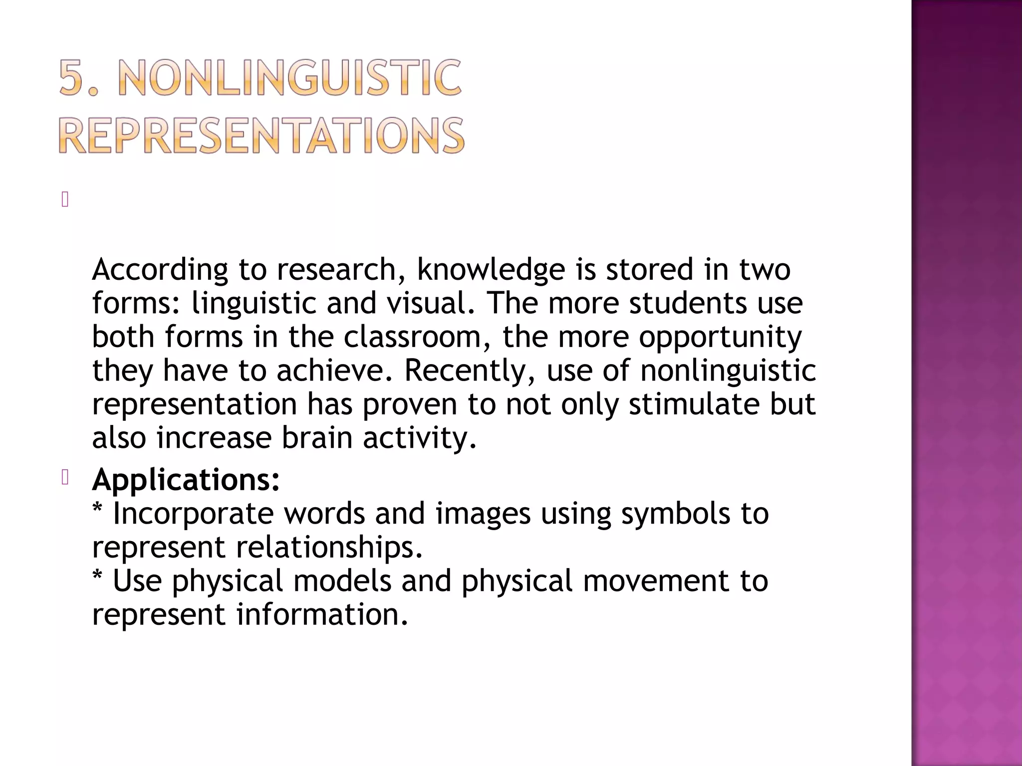 Marzano’s 9 instructional strategies | PPT